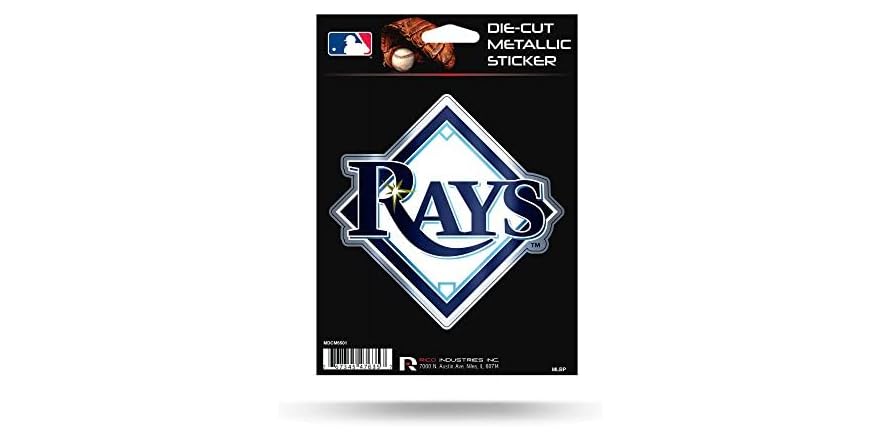 Rays Die Cut Metallic Sticker