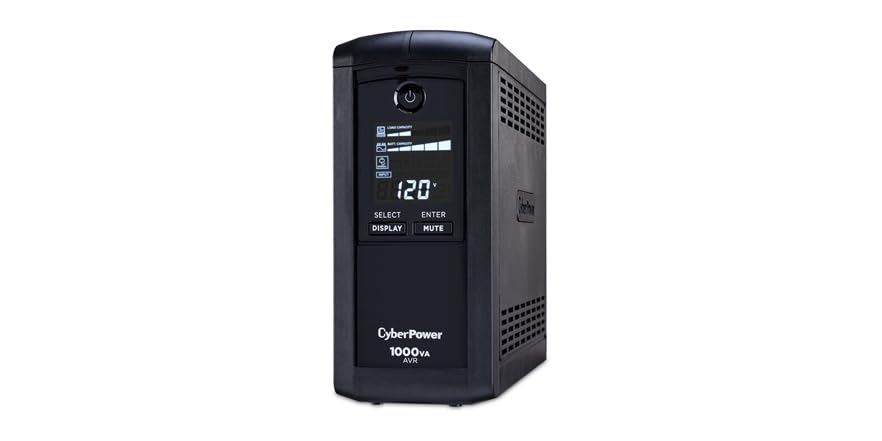 CyberPower 1000VA/600W Intelligent LCD UPS System