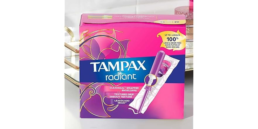 Tampax Radiant Tampons, Super Absorbency