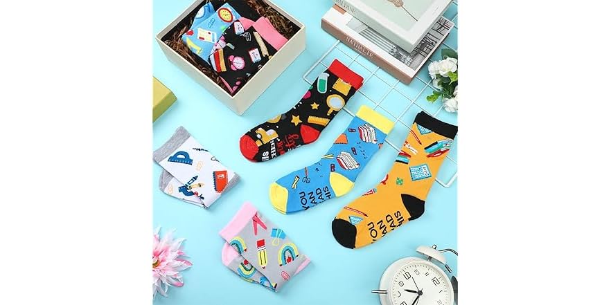12 Pairs Womens Funny Crew Socks