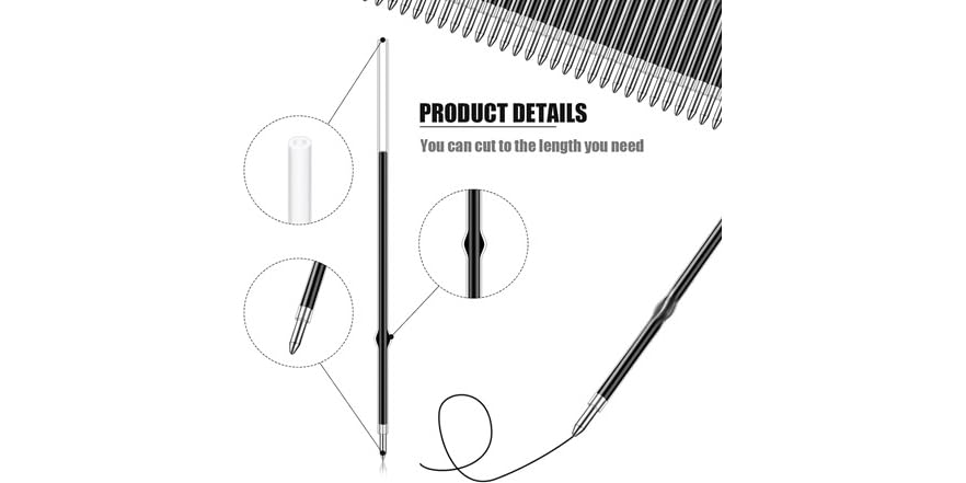 180 Pieces Retractable Pen Refills