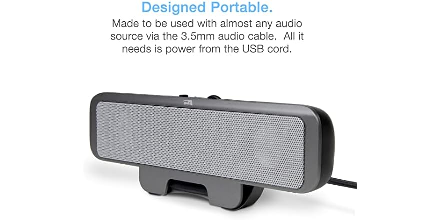 Cyber Acoustics Portable USB Laptop Speaker