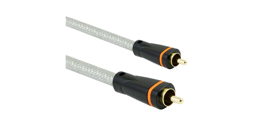GE 6-ft. Pro Digital Audio SPDIF and Subwoofer Cable