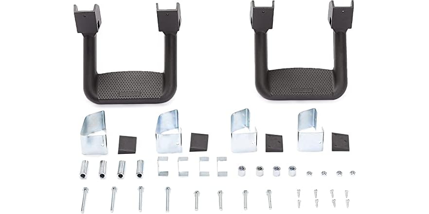 Amazon Basics Black Aluminium Side Step