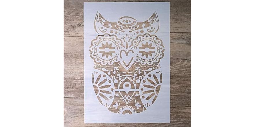 DIY Decorative Owl Stencil Template