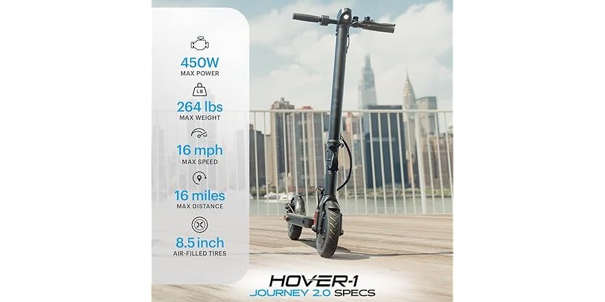 Hover-1 Journey 2.0 Foldable E-Scooter