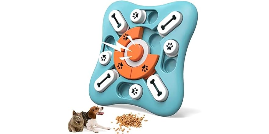 Interactive Dog Treat Puzzle Toy