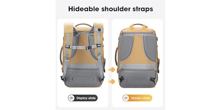 Maelstrom 40-50L Yellow Travel Backpack