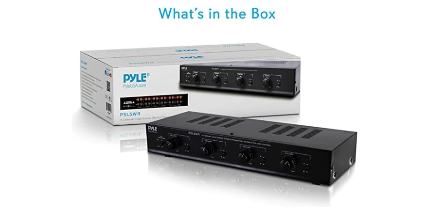 Pyle 4 Channel Speaker Selector