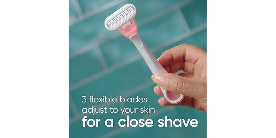 Venus Sensitive Disposable Razor Pink, 3