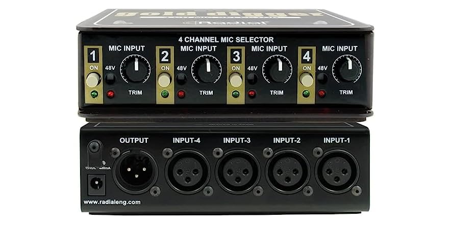 Radial Gold Digger 4-Channel Mic Selector