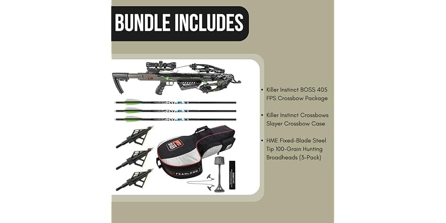 Killer Instinct Boss 405 FPS Crossbow Package