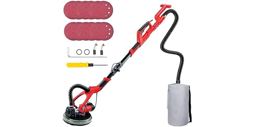 Powermaverick 6FT 750W Elec Drywall Sander w/Vac