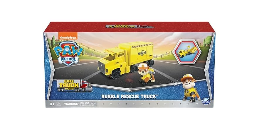 Paw Patrol Rubble Transforming Toy Trucks