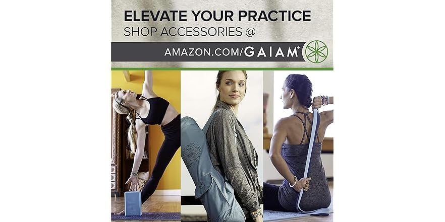 Gaiam Yoga Mat Folding Exercise Mat