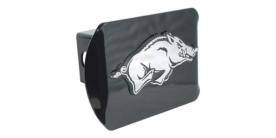 Razorbacks Metal Trailer Hitch Cover