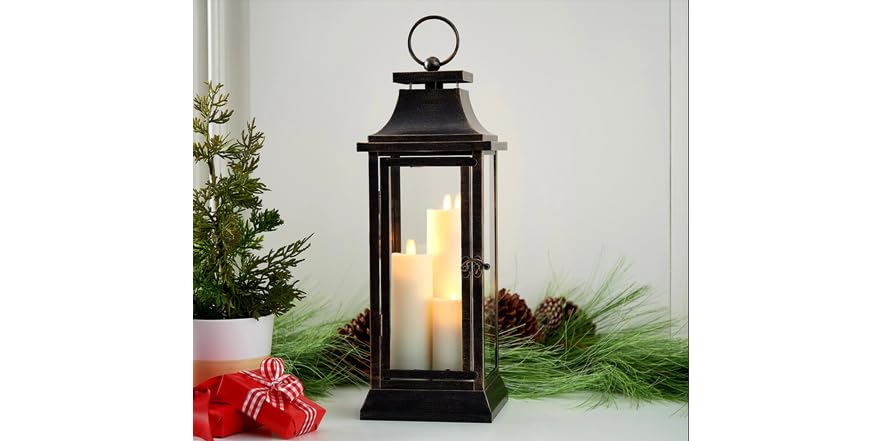 Luminara Heritage Tri-Candle In/Outdoor Lantern