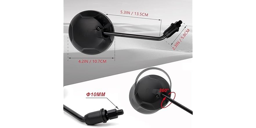 2 Pack Rear view Convex Mirrors