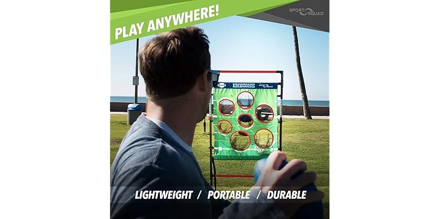 Sport Squad Endzone 2-in-1 Football Disc Toss (Open Box)