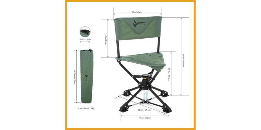 ARROWHEAD OUTDOOR Swivel Hunting Stool