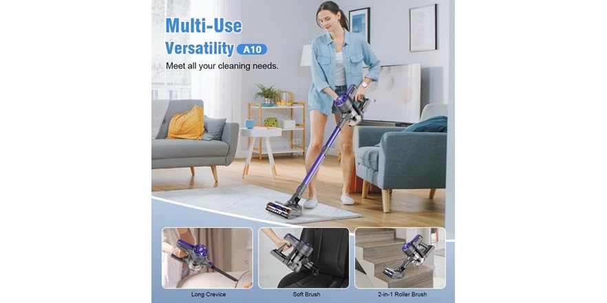 ZOKER A10PRO Direct Stick Vacuum Cordless