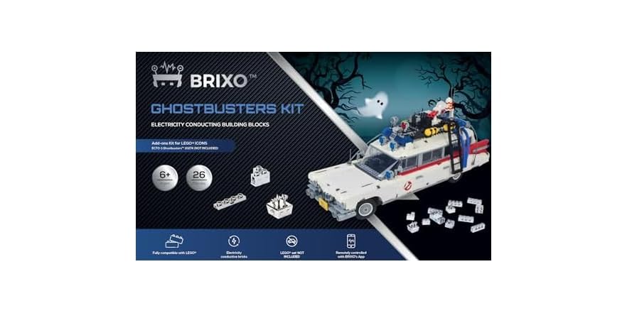 Brixo Building Bricks Ghostbusters Car Kit