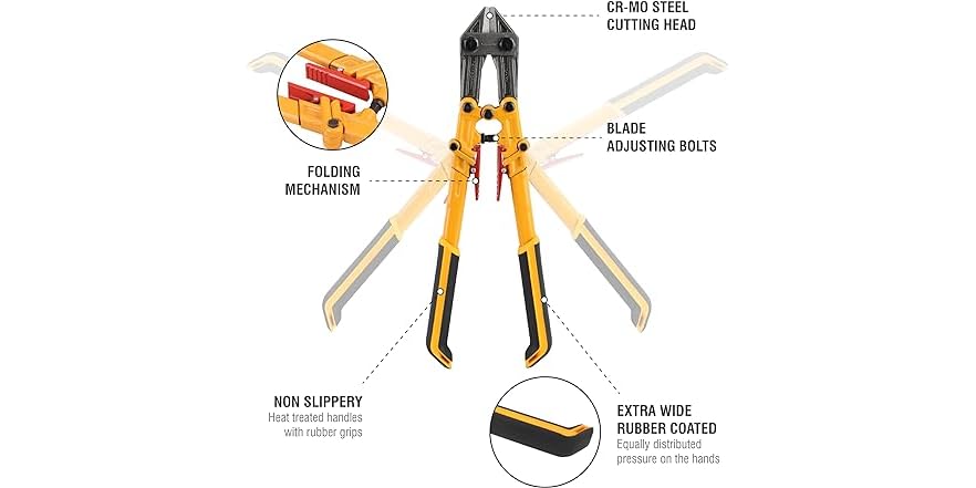 Olympia Tools Power Grip Bolt Cutter
