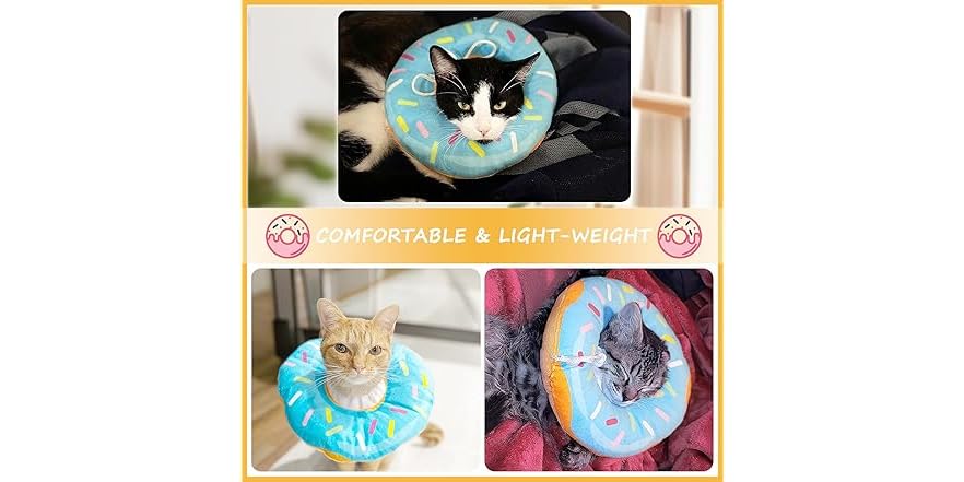 Footfox Cat Cone Donut Collar Soft
