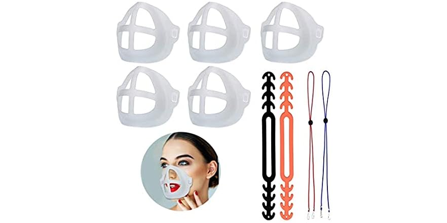 3D face support frame, retractable rope
