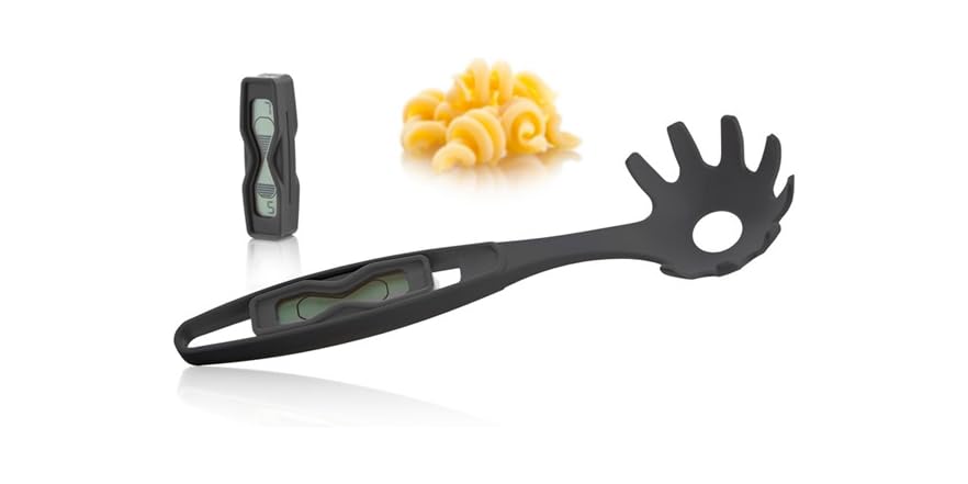Pasta Spoon & Timer, Black
