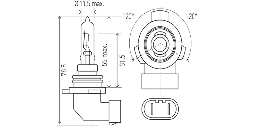 Hella 9012LL 9012LL/HIR2 Halogen Bulb 12