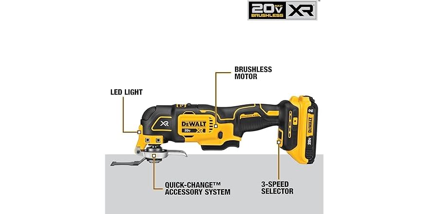 DEWALT DCS356D1 Oscillating Tool Kit