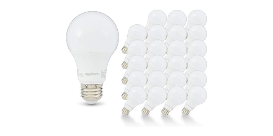 60W White Non Dimmable LED Bulb (6 Pack or 24 Pack)