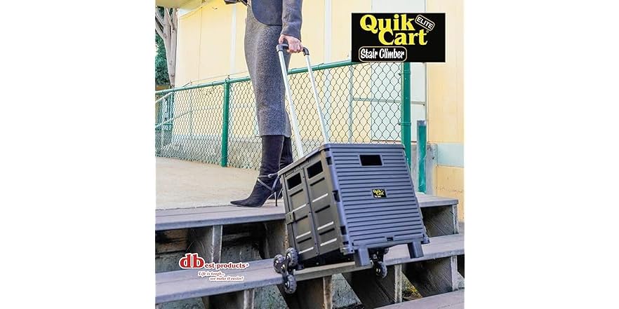 dbest products Quik Cart Elite Stair Climber Rolling Crate