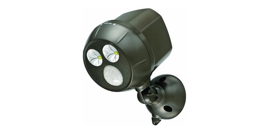 300 Lumen Spotlight with Motion Sensor, Brown