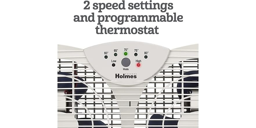 HOLMES Dual Blade Digital Window Fan