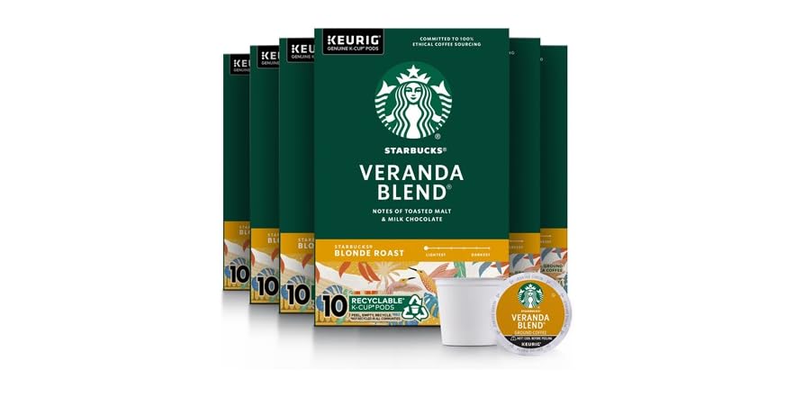 Starbucks Veranda K Cups 10 Ct / 12 Boxes