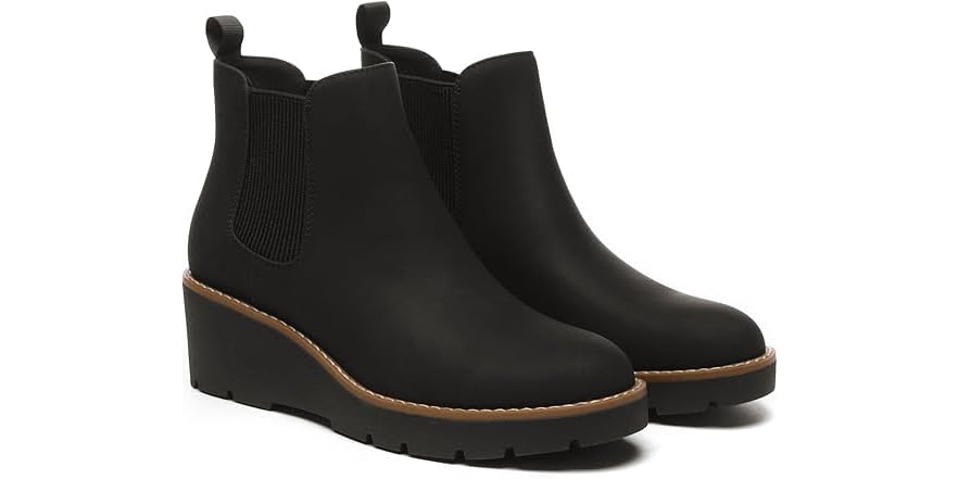 Athlefit Women's Chelsea Wedge Boots