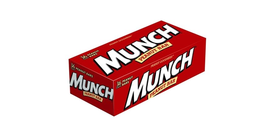 MUNCH Peanut Bar,36-Count Box