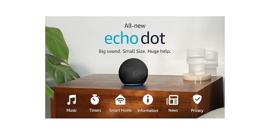 (NEW) Amazon Echo Dot (5th Gen) (2022) (Damaged Packaging)