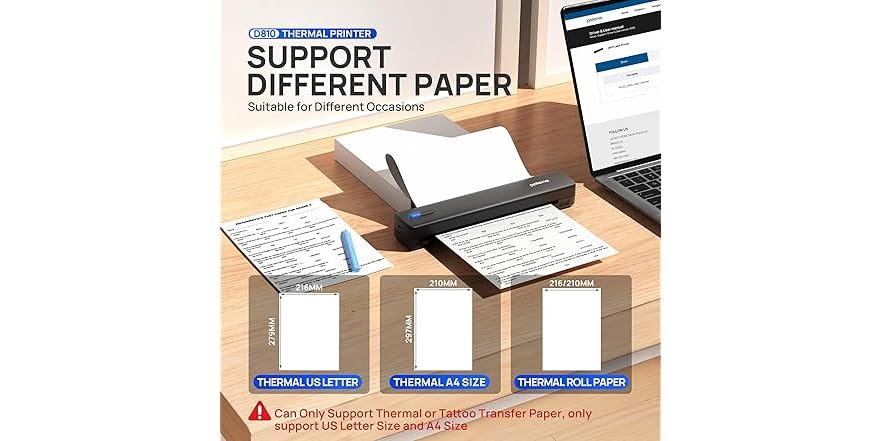 POLONO D810 Bluetooth Thermal Printer