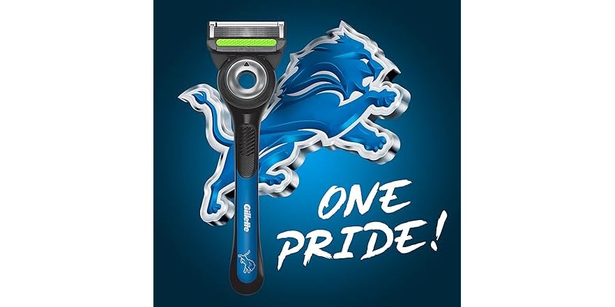 Gillette Labs Special NFL Lions Edition Shaving Razor for Men