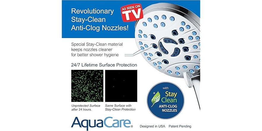 AquaCare 3-Way Shower Head