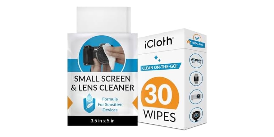iCloth Lens Cleaning Wipes