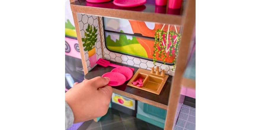 KidKraft Glamp & Go 2-in-1 Doll Camper