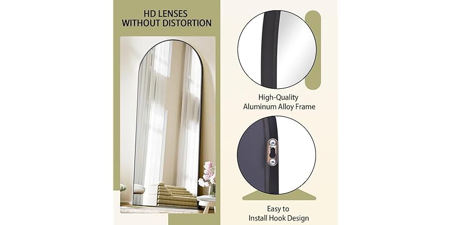 71"x28" Arch Full Length Mirror