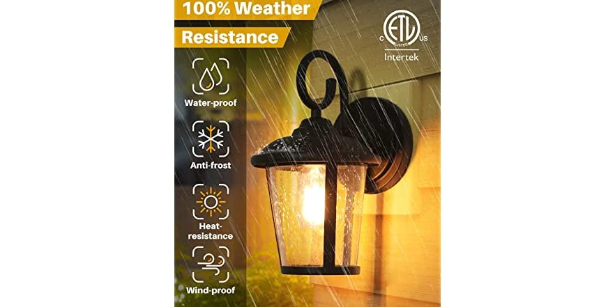 LALUZ Outdoor Anti Rust Wall Light