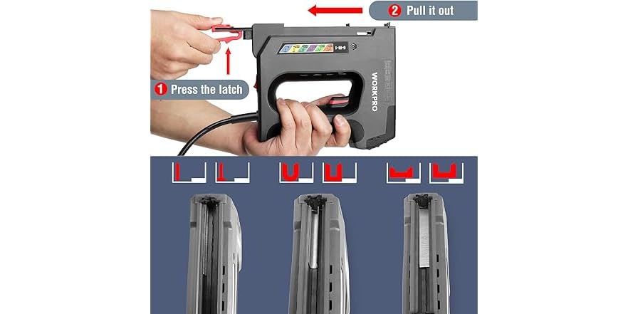 WORKPRO 6 in 1 Staple Gun