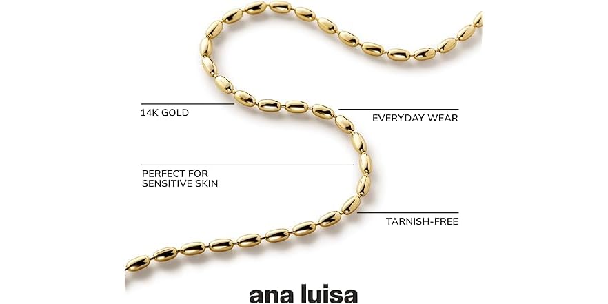 Ana Luisa Jewelry Gold Necklace 18 Inch