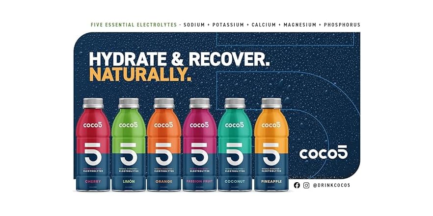 (12 Pack) COCO5 Clean Sports Hydration Limon Flavor